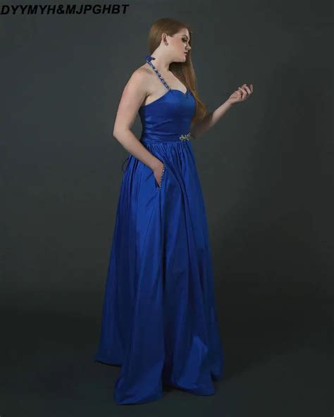 Buy Plus Size Prom Dresses With Beads Pocket Crystal