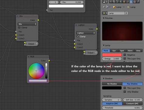 Drivers How To Drive The Color In Node Editor By The Color Of The Light Blender Stack Exchange