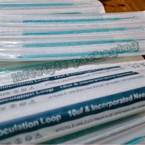 10pcs Inoculation Loop 10ul And Incorporated Needle Sterile Disposable