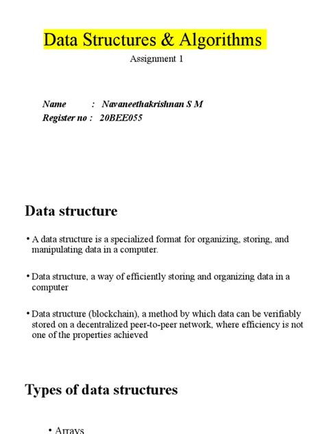 data structures and algorithms assignment 1 download free pdf table database databases