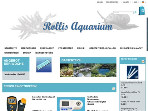Rollis Aquariumde Rollis Aquarium Aquaristik Versandhandel