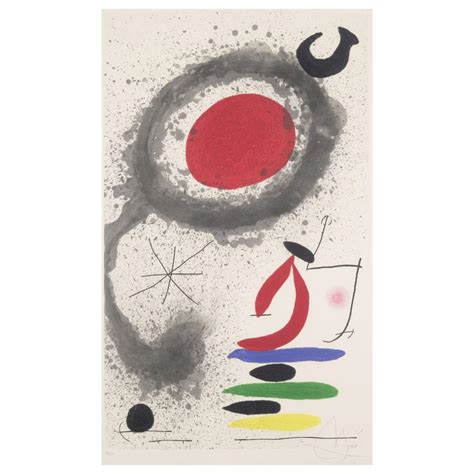 Sold At Auction Joan Miró Joan Miró 1893 1983 Le Soleil Ébouillanté