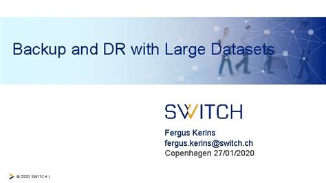 Backup And Dr With Large Datasets Fergus Kerins