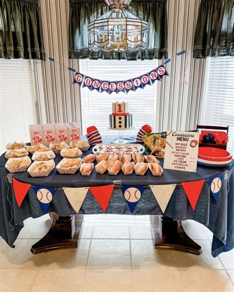 Baseball Rookie Of The Year First Birthday Party Lady In Violetlady