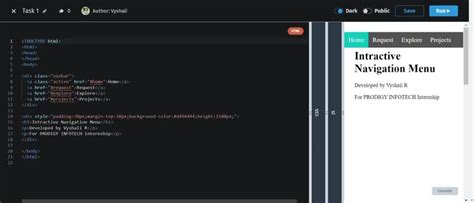 Vyshali Ravi On Linkedin Prodigyinfotech Html Css Javascript