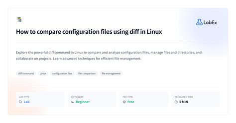 How To Compare Configuration Files Using Diff In Linux Labex