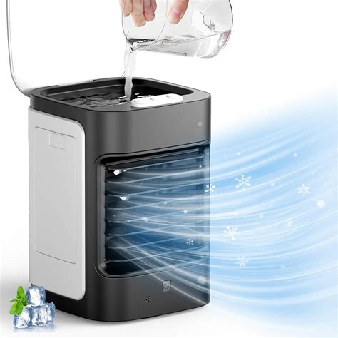 Portable Mini Air Conditioner Biesqya 3 In 1 Personal Small Ac Unit Cooler 3 Speed