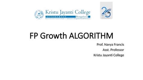 Data Mining Fp Growth Algorithm Pptx Technology And Computing
