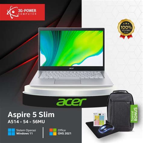 Jual Acer Aspire A Mu Laptop Core I G Gb Gb Ssd Iris Xe Fhd