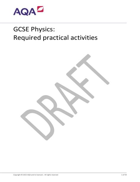Gcse Physics Required Practical Activities