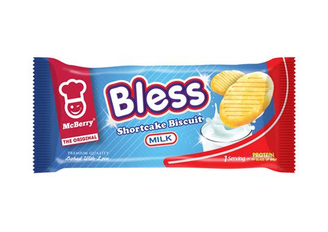 Mcberry Bless Shortcake Biscuit Milk 40g Chopbox