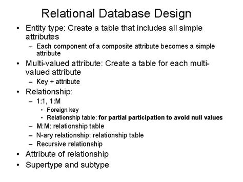 relational database design isys 464 introduction to relational