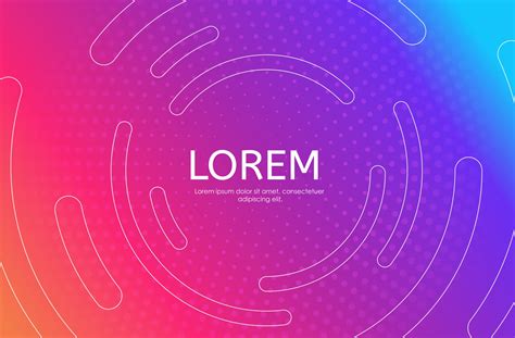 Abstract Minimal Gradient Shapes Geometric Background Vector