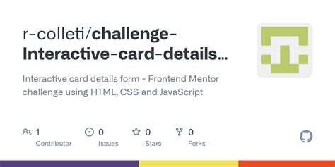 Github R Colletichallenge Interactive Card Details Form Interactive Card Details Form