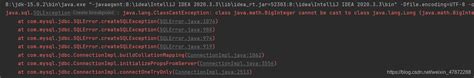 Javalangclasscastexception解决方法，biginteger转long技巧 Csdn专栏