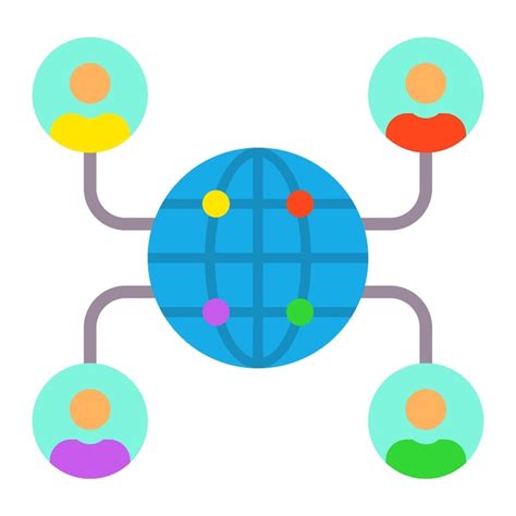 Premium Vector Global Network Icon