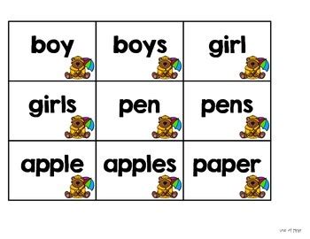 Singular Or Plural Sort By Love Of First TPT