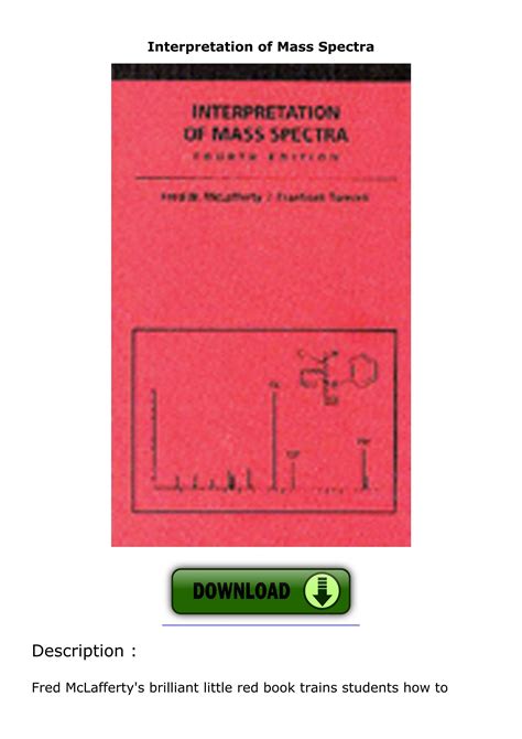 [pdf read online] interpretation of mass spectra by shasret issuu