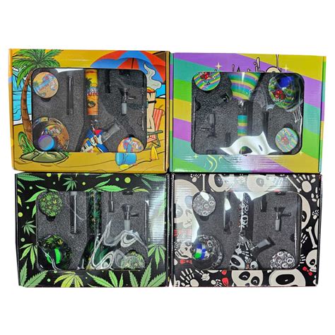 Complete Bong T Set 11 Pcs Assorted Design Vapesmiths