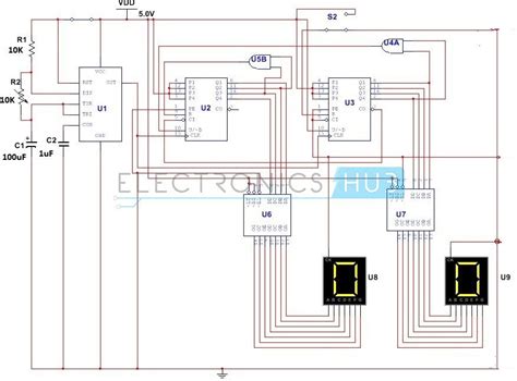 Diploma Digital Stopwatch Circuit