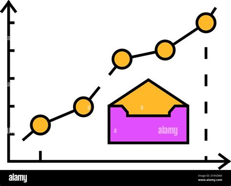 Email Subscriptions Increment Icon Color Illustration Stock Vector
