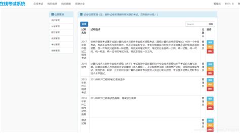 基于ssh的在线考试管理系统 Csdn博客
