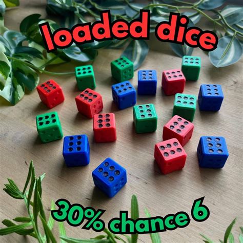 Loaded Cheater Dice For Pranks 30 6 Prank Dice Fake Dice Loaded