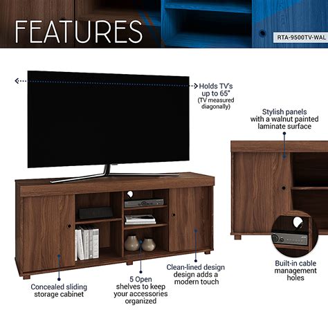 Chamto Walnut Dark Wood Brown 63 Console Rooms To Go