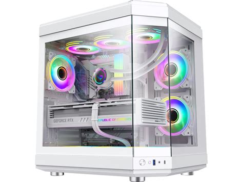 Gamemax Hype White Desktop Bg Мощни Pc Гейминг конфигурации Персонални компютри на