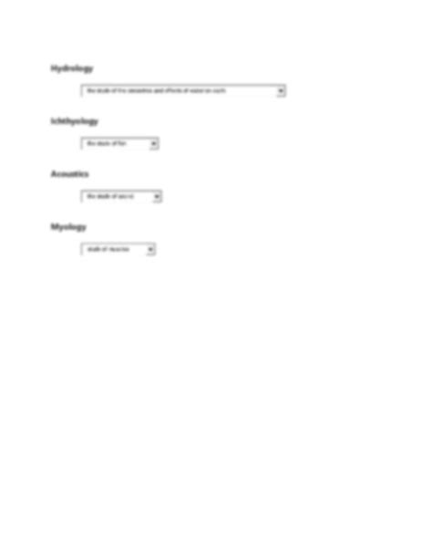 Solution Assignment Branches Of Science Studypool