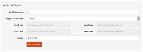 Form For Adding Parameter With A Given Range Of Values In The Interface Download Scientific