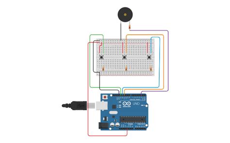 Circuit Design Multi Button Tinkercad