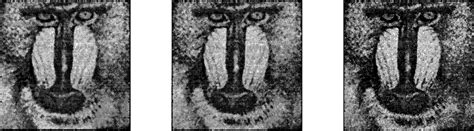 a original image b noisy image gaussian and impulsive noise c