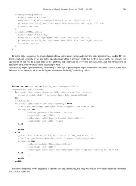 Pdf Generating Operation Specifications From Uml Class Diagrams A