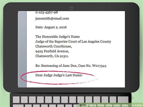 Letter To Judge Artofit