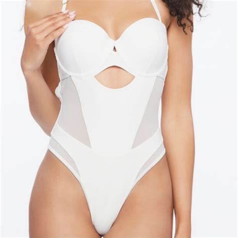 Herve Leger Swim Herve Leger X Forever 2 Nwt Halter One Piece