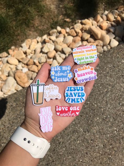 Mini Christian Waterproof Stickers Faith Decals Etsy