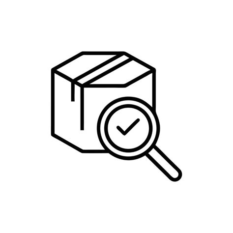 Package Tracking Icon With White Background And Verification Checkmark 69836809 Vector Art At