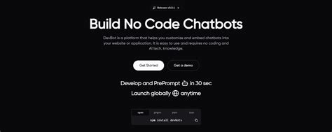 Github Devhub Aidevbots Platform To Build Chatbots And Embed Them On Your Websites And