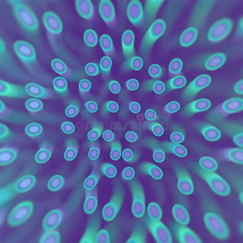 3d Rendering Digital Illustration Of A Pattern Of Spiral Neon Colored Objects Futuristic