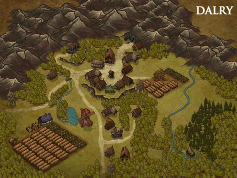I Just Created This Map Of A Small Mining Town And I Would Really