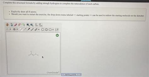 Solved Complete This Structural Formula By Adding Enough