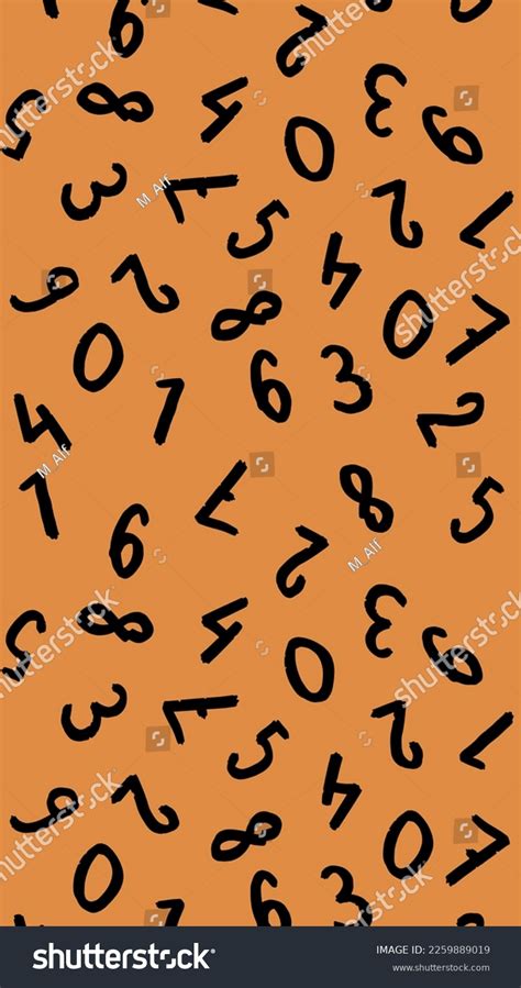 Template Image Keyboard Symbols Set Numbers Stock Illustration