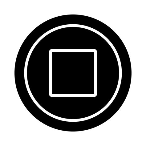 Premium Vector Stop Icon