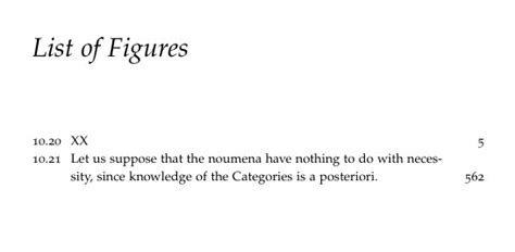 Table Of Contents Right Justification Of Numbering In Listoffigures