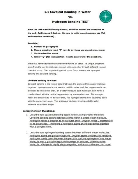 11 Set Of Complex Text With Questions And Key For Aice Marine Science