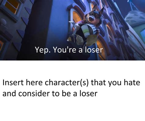 Wolf Calling Who A Loser Meme Template By Matuta2002 On Deviantart
