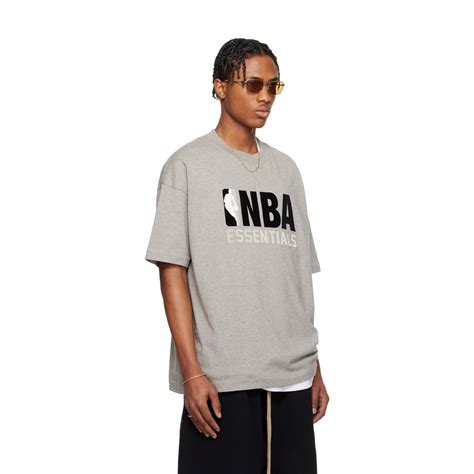 Fear Of God Essentials X Nba Tee Warm Heather Ss25 Stealplug Kl