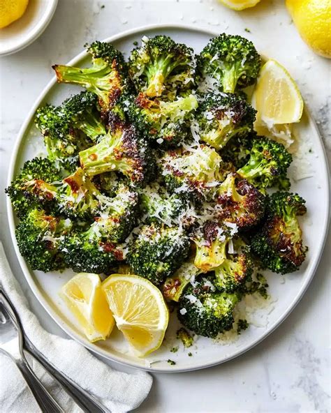 Garlic Parmesan Roasted Broccoli Flavorful Veggie Side Dish