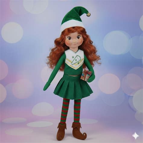 Strange Chrissy Hhs Cheerleader Thing Elf Costume Embroidered Etsy